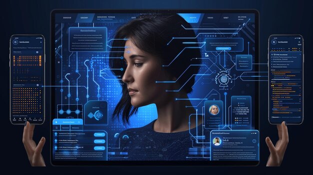 Premium Photo | Digital Identity Verification Solutions Background Premium Photo | Digital Identity Verification Solutions Background