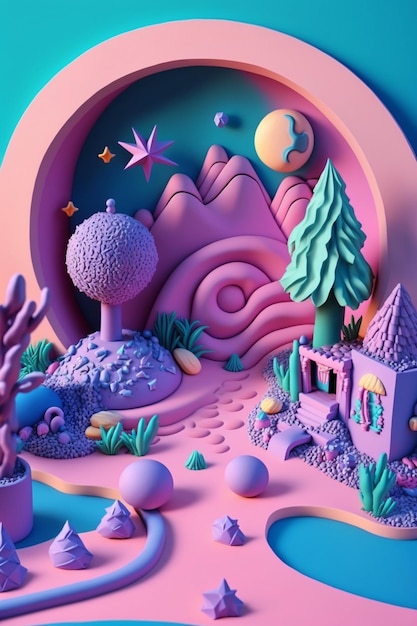 Premium AI Image | Digital illustration generative ai Premium AI Image | Digital illustration generative ai
