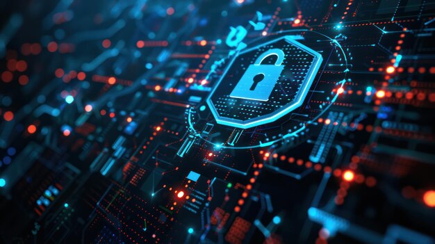 Premium Photo | A digital interface displaying encryption protocols and access controls in a ...