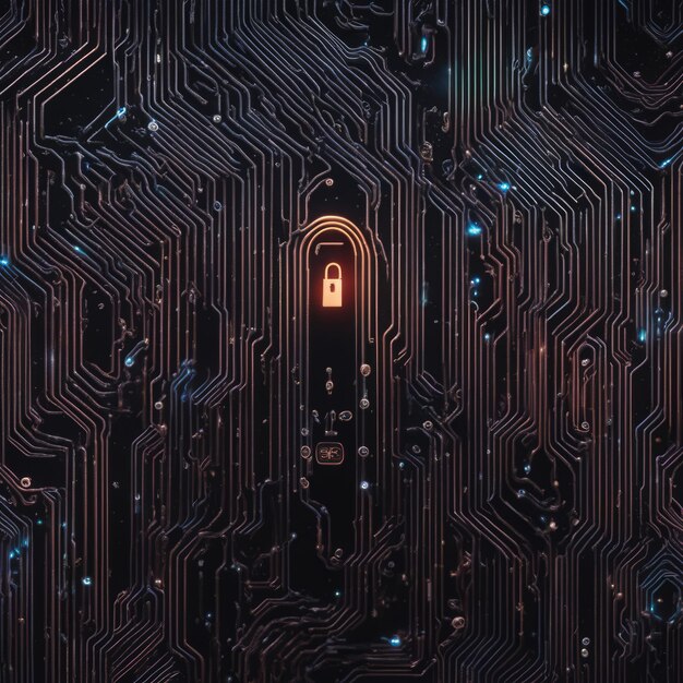 Premium Photo | Digital lock with binary code 3 d rendering computer digital drawingdigital lock ...