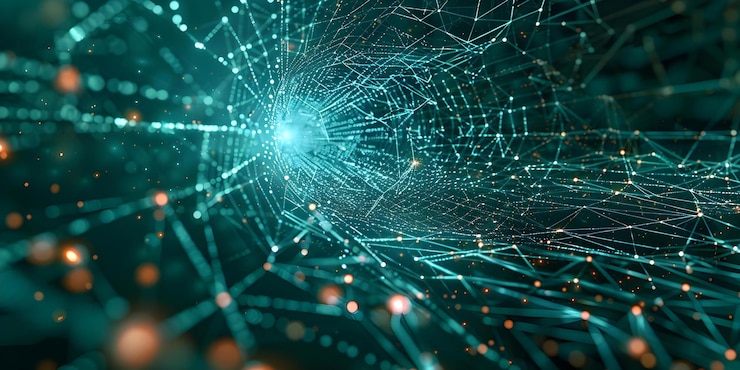 Premium Photo | Digital matrix with quantum computing system and neural network connections ...