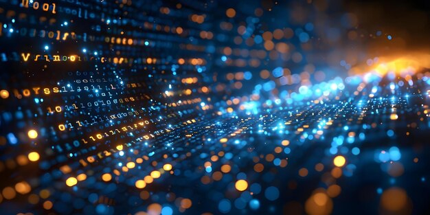 Digital Representation Of Blue Code On A Computer Screen Symbolizing Software Development And