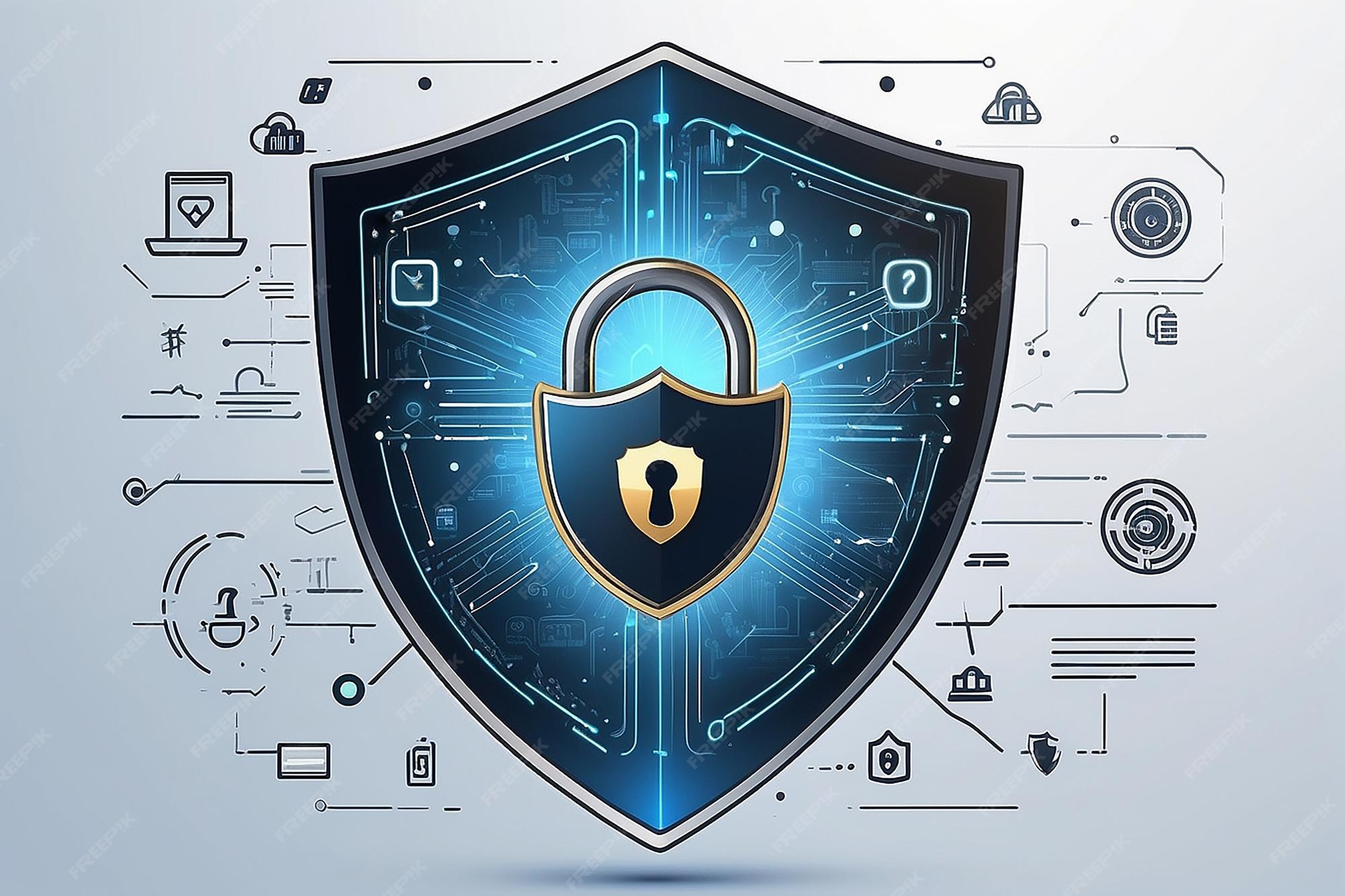Premium Photo | Digital safety concept Cyber security data protection ... Premium Photo | Digital safety concept Cyber security data protection ...