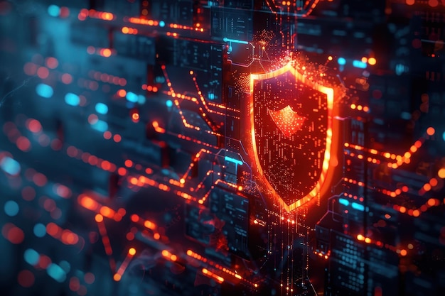 Digital Shield Protecting Data in the Cyberspace | Premium AI-generated ... Digital Shield Protecting Data in the Cyberspace | Premium AI-generated ...