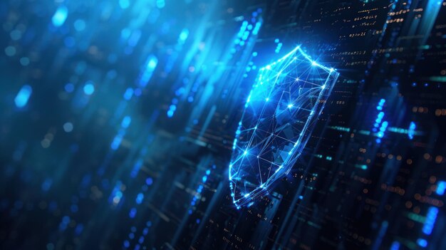Digital Shield Protecting Data and Networks | Premium AI-generated image Digital Shield Protecting Data and Networks | Premium AI-generated image