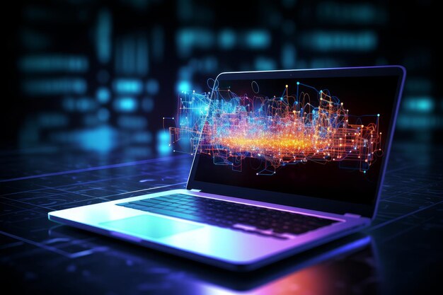 Premium Photo | Digital technology background with programming ...