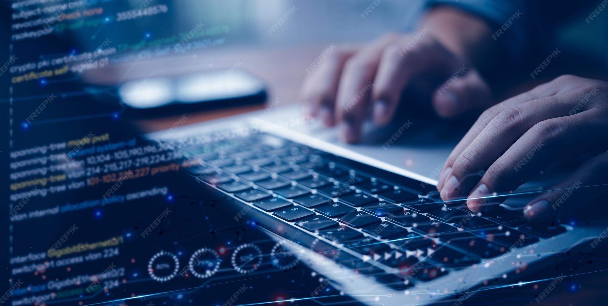 Premium Photo | Digital technology Coding programmer and cyber security ...