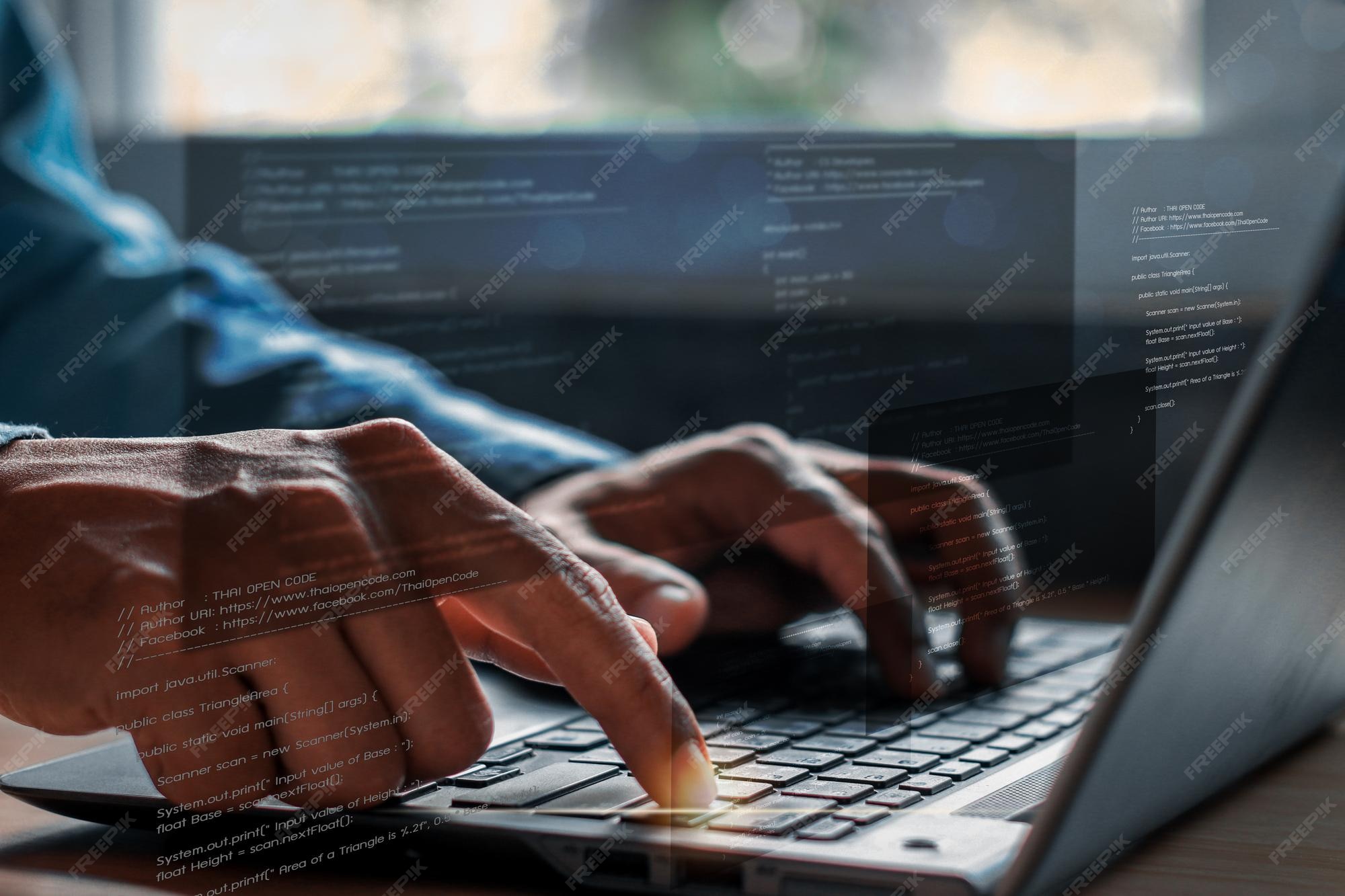 Premium Photo | Digital technology software development concept coding programmer software ...