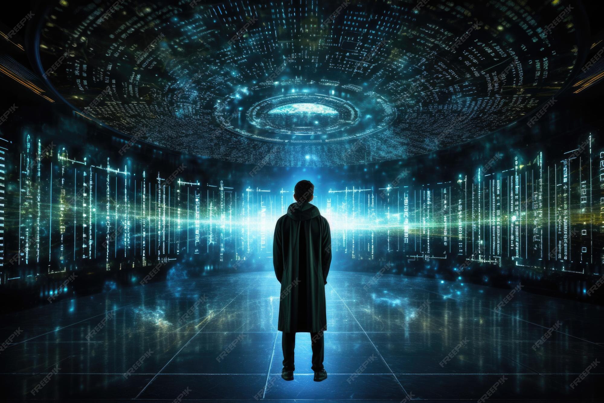 Premium Photo | Digital transformation concept System engineering Binary code Programming