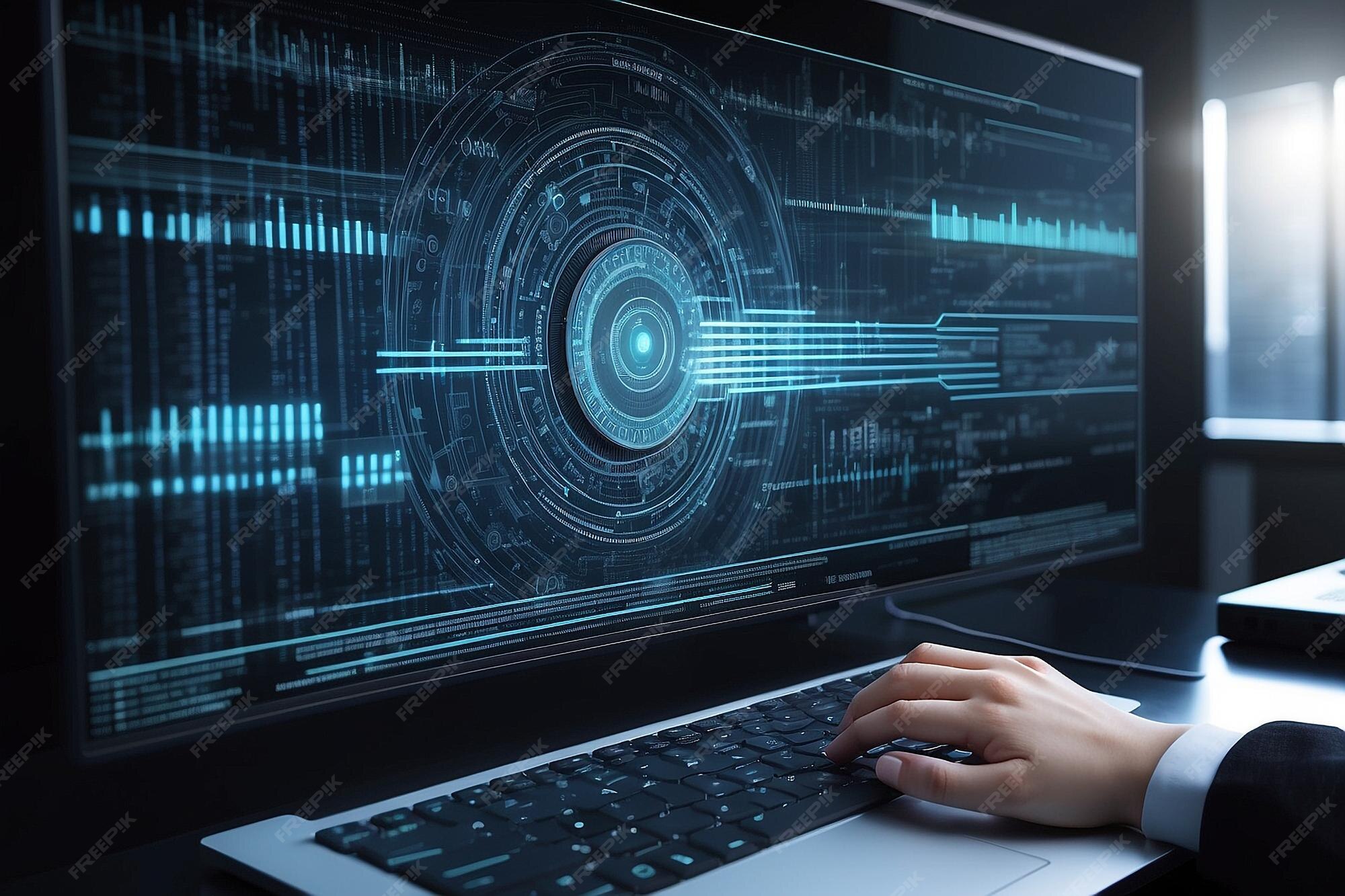 Premium Photo | Digital transformation concept System engineering Binary code Programming