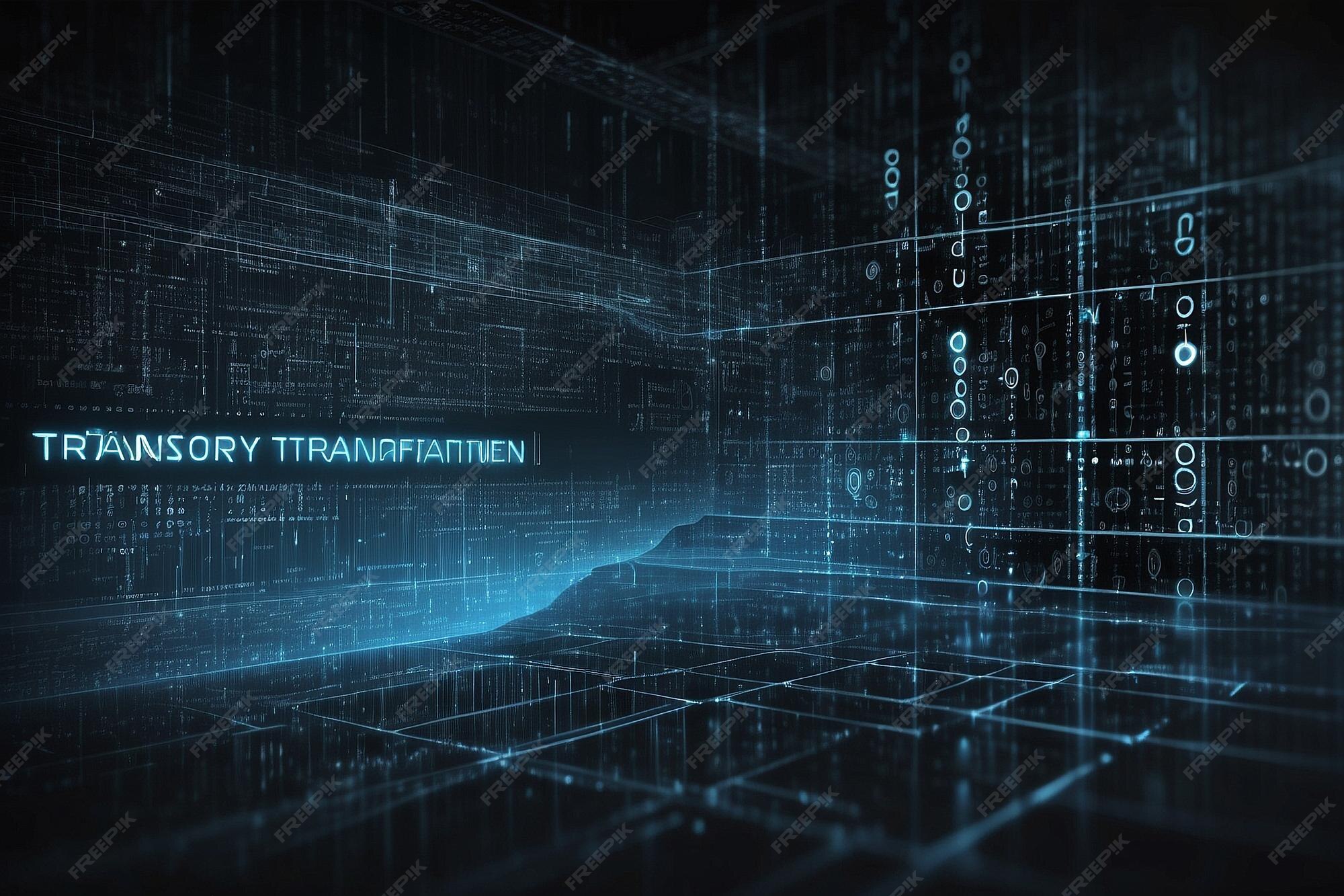 Premium Photo | Digital transformation concept System engineering Binary code Programming