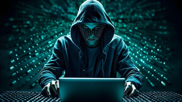 Premium AI Image | Digital Vigilante Unmasking Cyber Threats Premium AI Image | Digital Vigilante Unmasking Cyber Threats