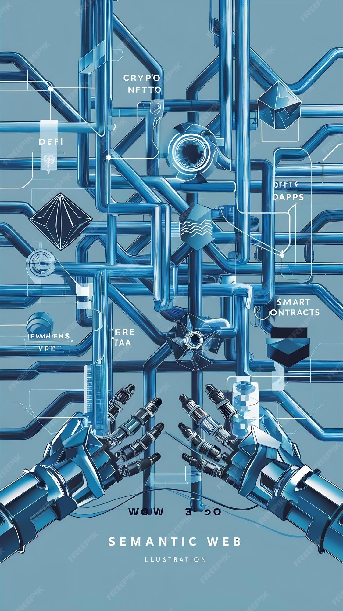 Digital web 30 concept semantic web and algorithms analyze interpret ...