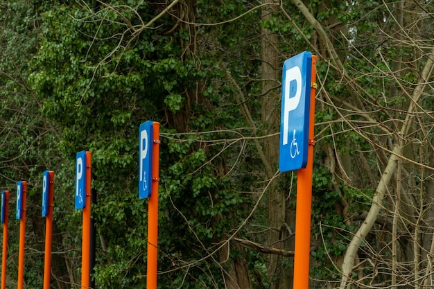 Premium Photo | Disabled Parking Spaces signs Premium Photo | Disabled Parking Spaces signs