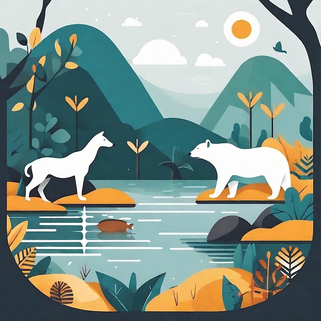 Premium AI Image | Discovering the Wonders of Animal Habitats Premium AI Image | Discovering the Wonders of Animal Habitats