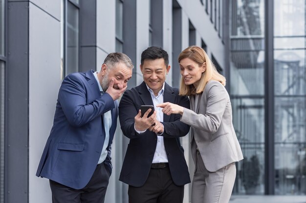 Premium Photo | Diverse business group three male and female workers ... Premium Photo | Diverse business group three male and female workers ...
