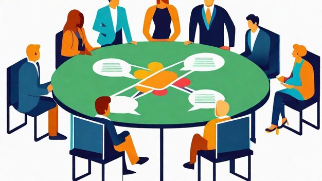 Premium Photo | Diverse Group Discussions Premium Photo | Diverse Group Discussions