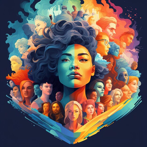 Premium AI Image | Diverse Group of People Diversity Premium AI Image | Diverse Group of People Diversity