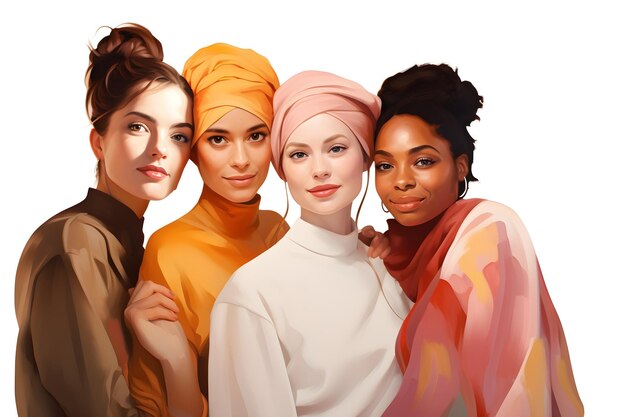 Premium AI Image | Diverse women group Premium AI Image | Diverse women group