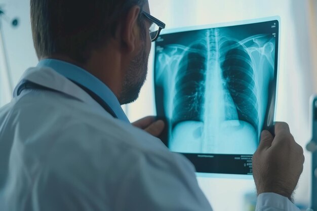 Premium Photo | Doctor Analyzing Chest XRay Image Generative AI Premium Photo | Doctor Analyzing Chest XRay Image Generative AI