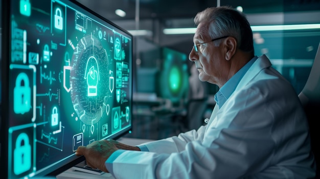 Premium Photo | Doctor Analyzing Patient Data on Computer Premium Photo | Doctor Analyzing Patient Data on Computer