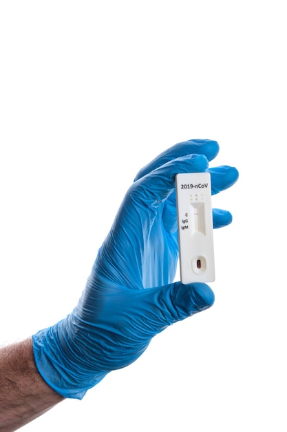 Premium Photo | Doctor shows rapid laboratory covid-19 test for ... Premium Photo | Doctor shows rapid laboratory covid-19 test for ...