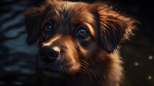 Premium AI Image | dog closeup Premium AI Image | dog closeup