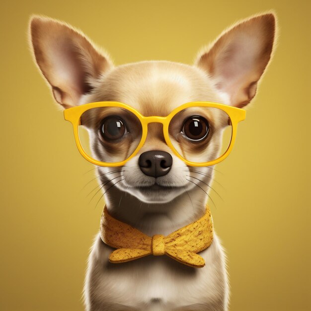 Premium AI Image | Dog pet puppy wear background yellow animal ... Premium AI Image | Dog pet puppy wear background yellow animal ...
