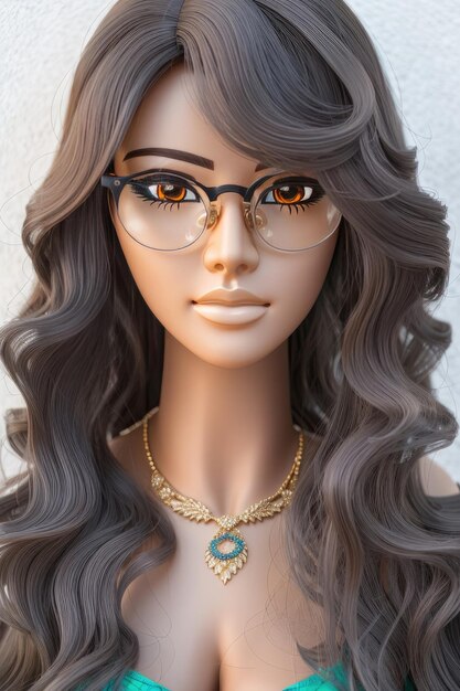 Premium Ai Image Doll Like Exotic Super Model In Her 20s