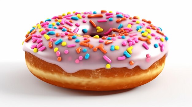 Premium Photo | Donut white background Ai Generative Premium Photo | Donut white background Ai Generative