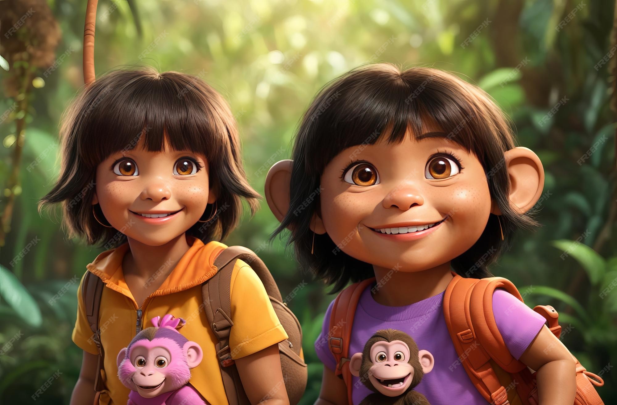 Premium Ai Image Dora The Explorer Smiling In The Middle Of The