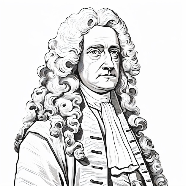 Premium Ai Image A Drawing Of A Man With Long Hair