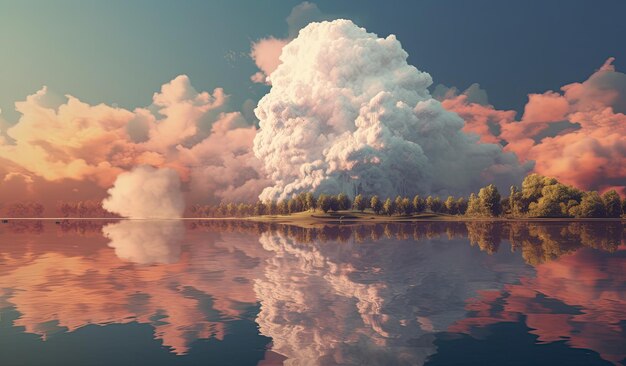 Premium Photo | Dreamlike Pond Scene AI Generated Premium Photo | Dreamlike Pond Scene AI Generated
