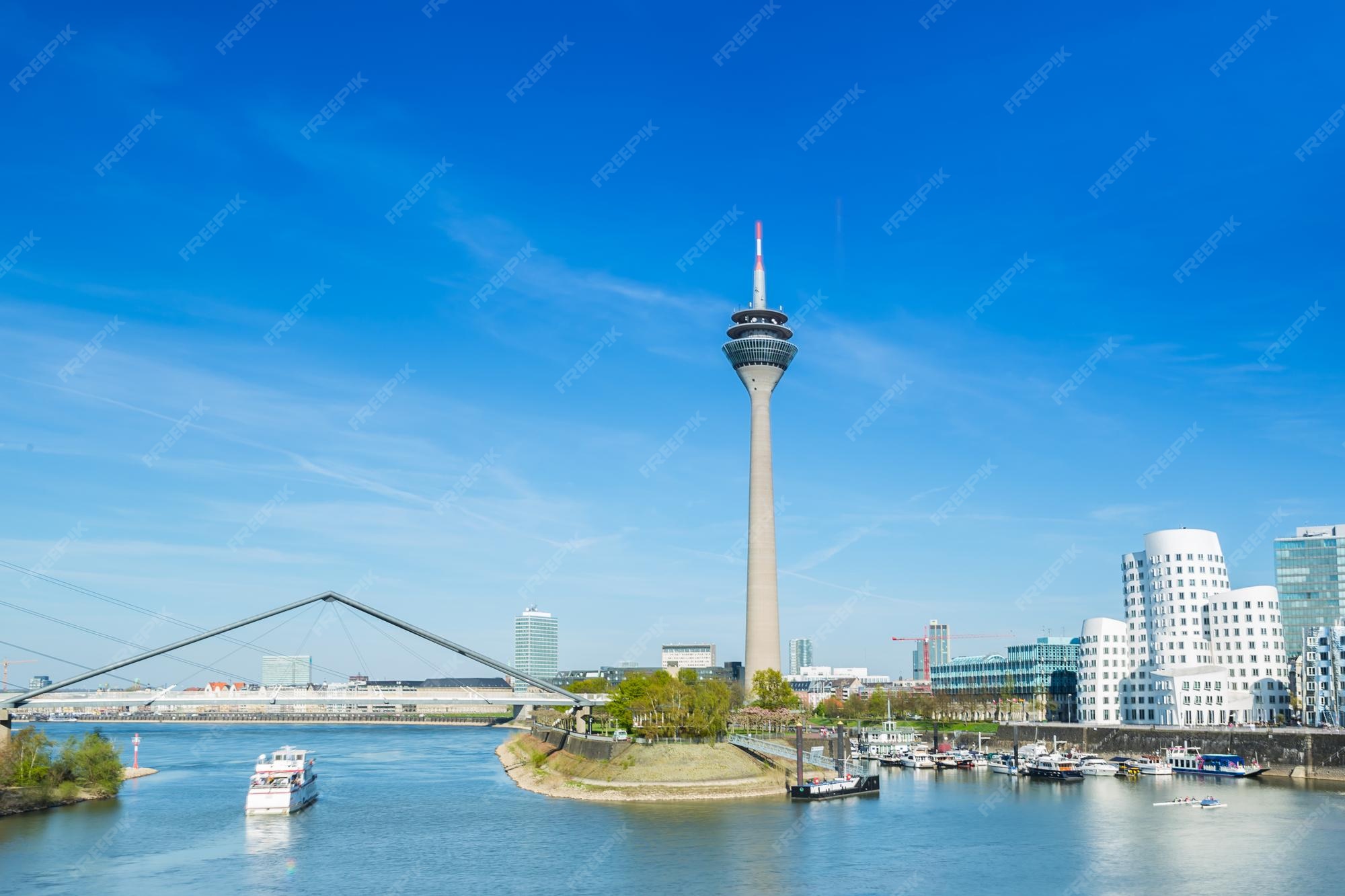 Premium Photo | Dusseldorf cityscape at spring Premium Photo | Dusseldorf cityscape at spring