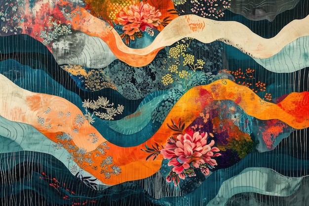 Premium Photo | Dynamic abstract patterns creating visual interest ...