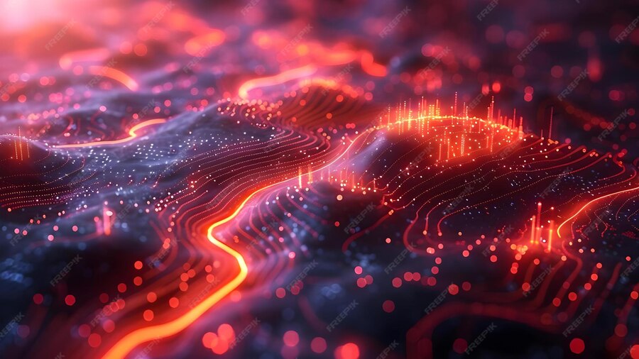 Premium Photo | Dynamic big data visualization with machine learning ...