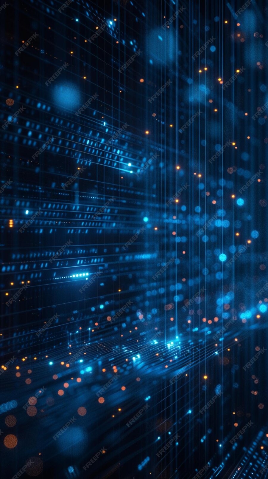 Premium Photo | Dynamic binary data flow Streaming digits create intricate matrix background ...