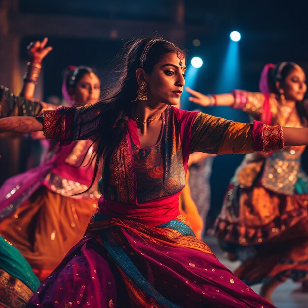 Premium AI Image | A dynamic Diwali folk dance performance traditional ... Premium AI Image | A dynamic Diwali folk dance performance traditional ...