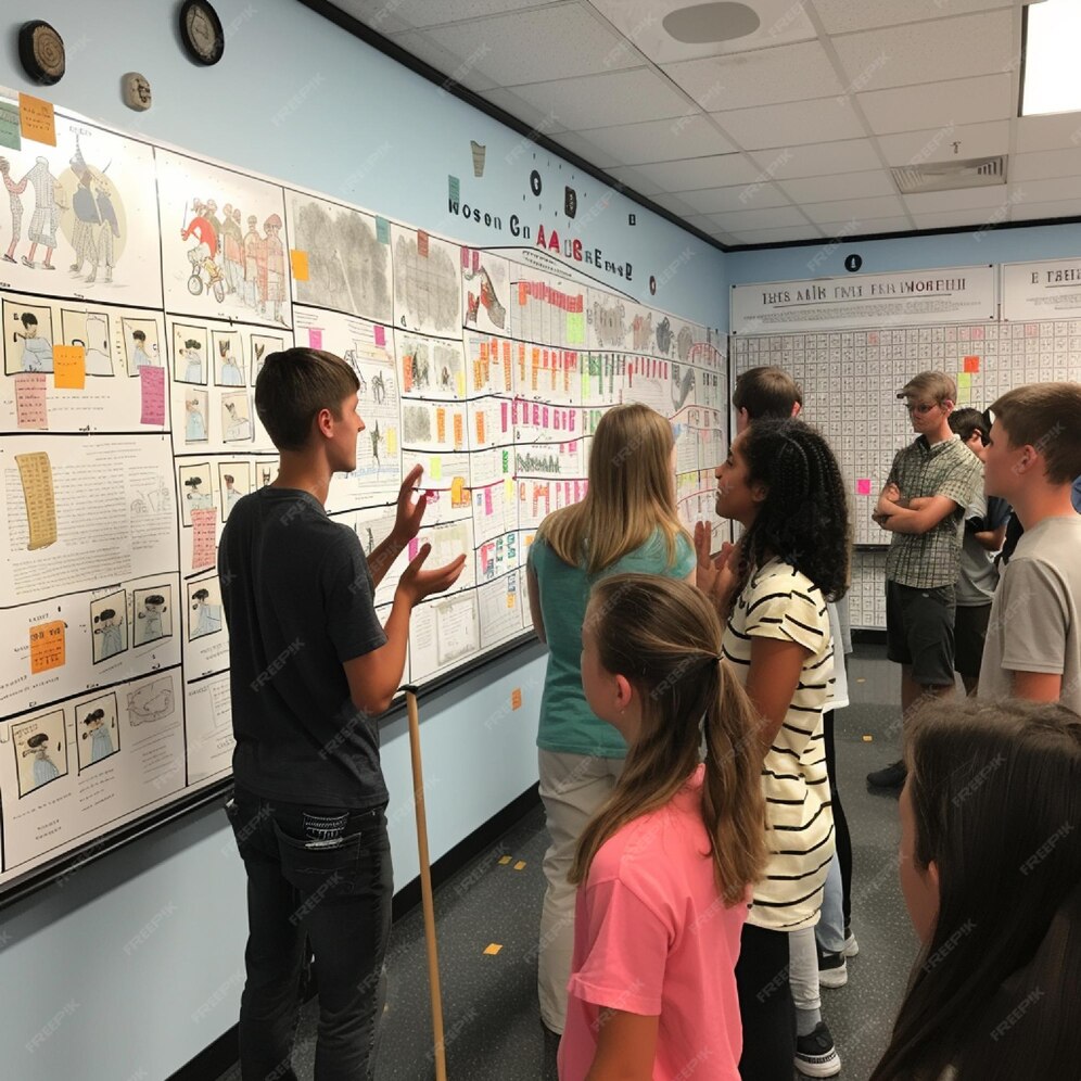 A dynamic history lesson with students creating interactive timelines ... A dynamic history lesson with students creating interactive timelines ...