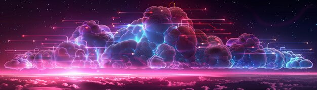 Premium Photo | A dynamic network map displays data flow between ... Premium Photo | A dynamic network map displays data flow between ...