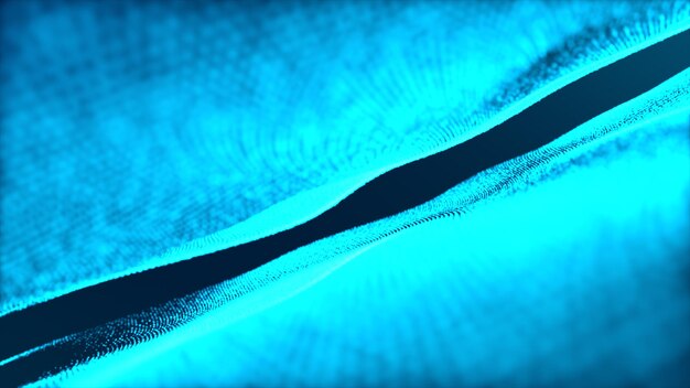Premium Photo | Dynamic particles sound wave flowing over dark ... Premium Photo | Dynamic particles sound wave flowing over dark ...