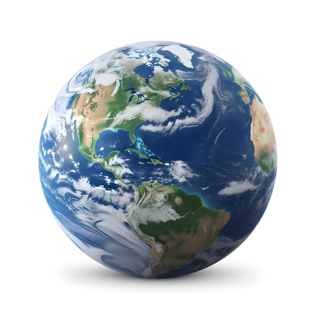 Earth planet isolated on white background | Premium AI-generated image Earth planet isolated on white background | Premium AI-generated image