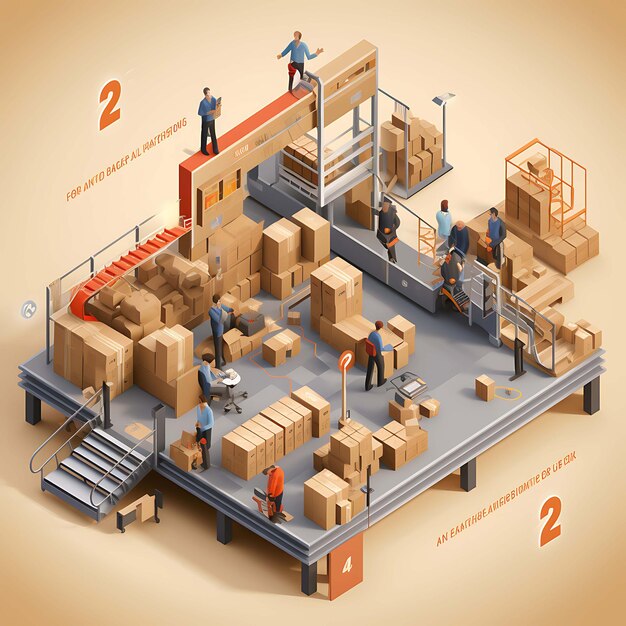 Premium AI Image | Ecommerce Fulfillment Process Premium AI Image | Ecommerce Fulfillment Process
