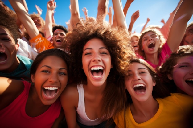 Premium Photo | Ecstatic Multiethnic Festival Crowd Cheering Premium Photo | Ecstatic Multiethnic Festival Crowd Cheering