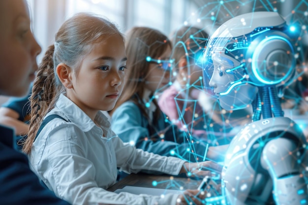 Premium Photo | Education Revolution with AI integration of artificial ... Premium Photo | Education Revolution with AI integration of artificial ...