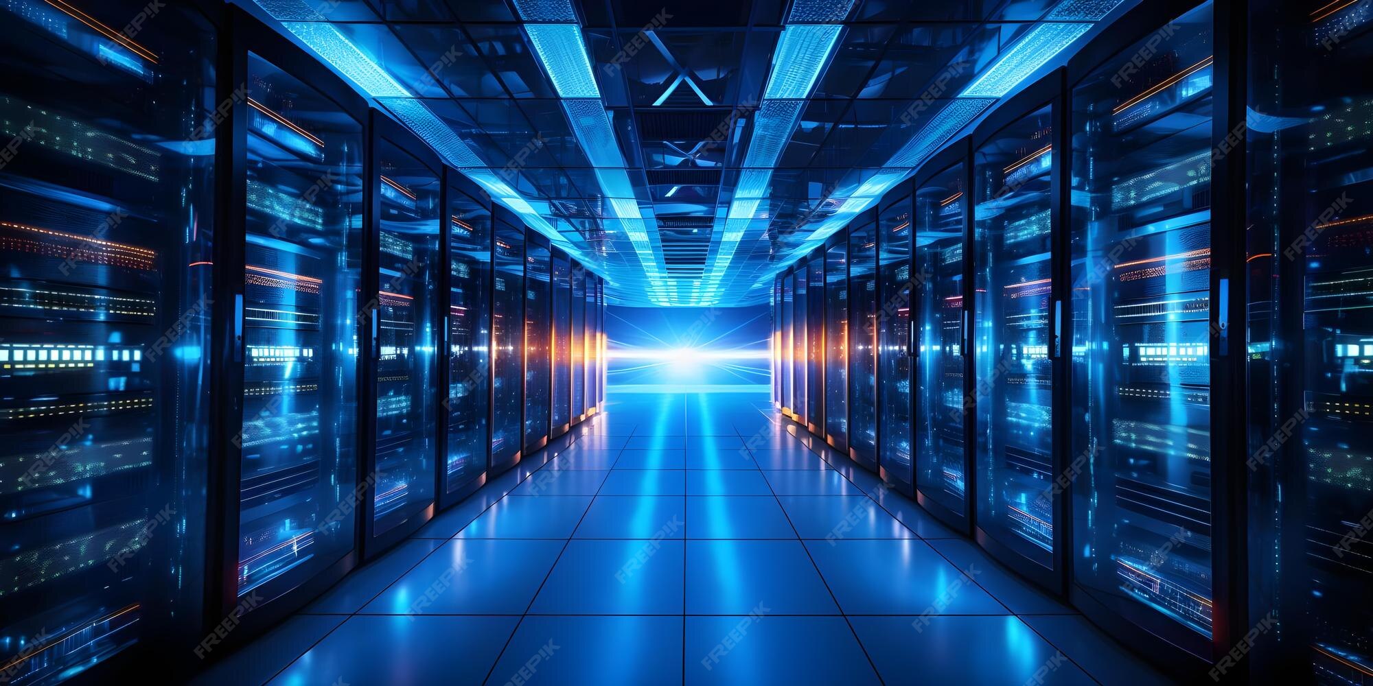 Premium Photo | Effectively Secure Data in a Server Room with Cybersecurity Concepts Concept ...