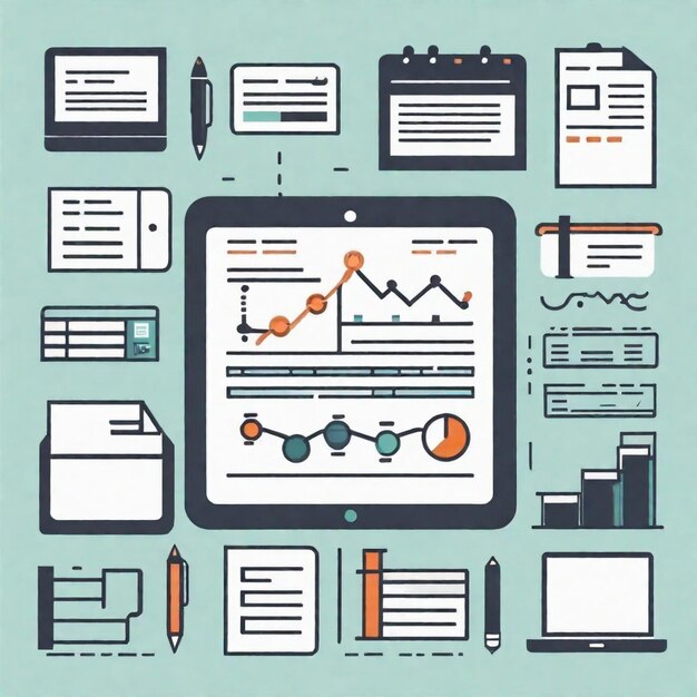 Premium AI Image | Efficient Business Processes at Work Premium AI Image | Efficient Business Processes at Work