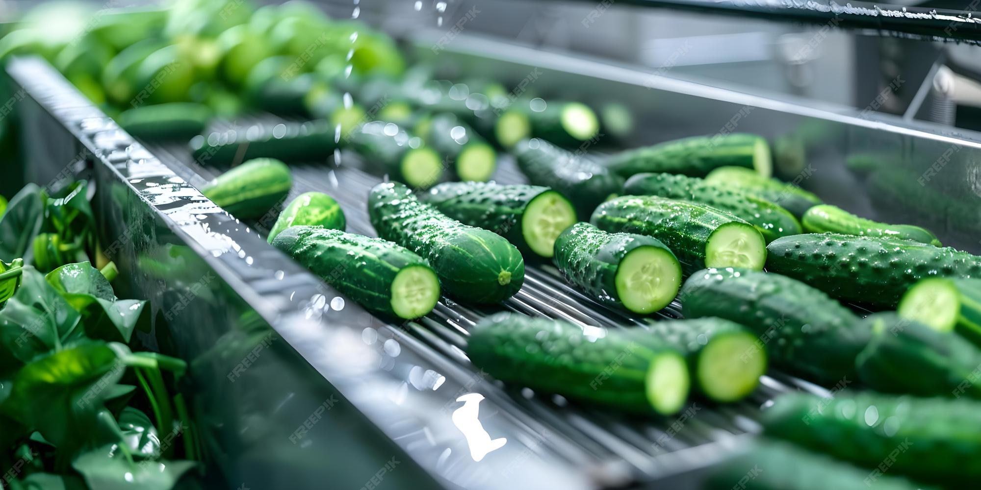 Efficient Processing Automated Cucumber Washing Line with Vegetable Sorting Conveyor Concept ...