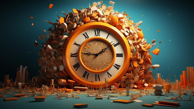 Premium Photo | Efficient Time Management Premium Photo | Efficient Time Management