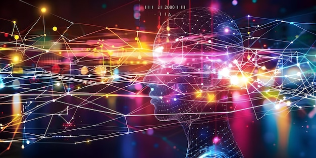 Premium Photo | Efficiently Generate Insights by Connecting Data with AI Technology Concept Data ...